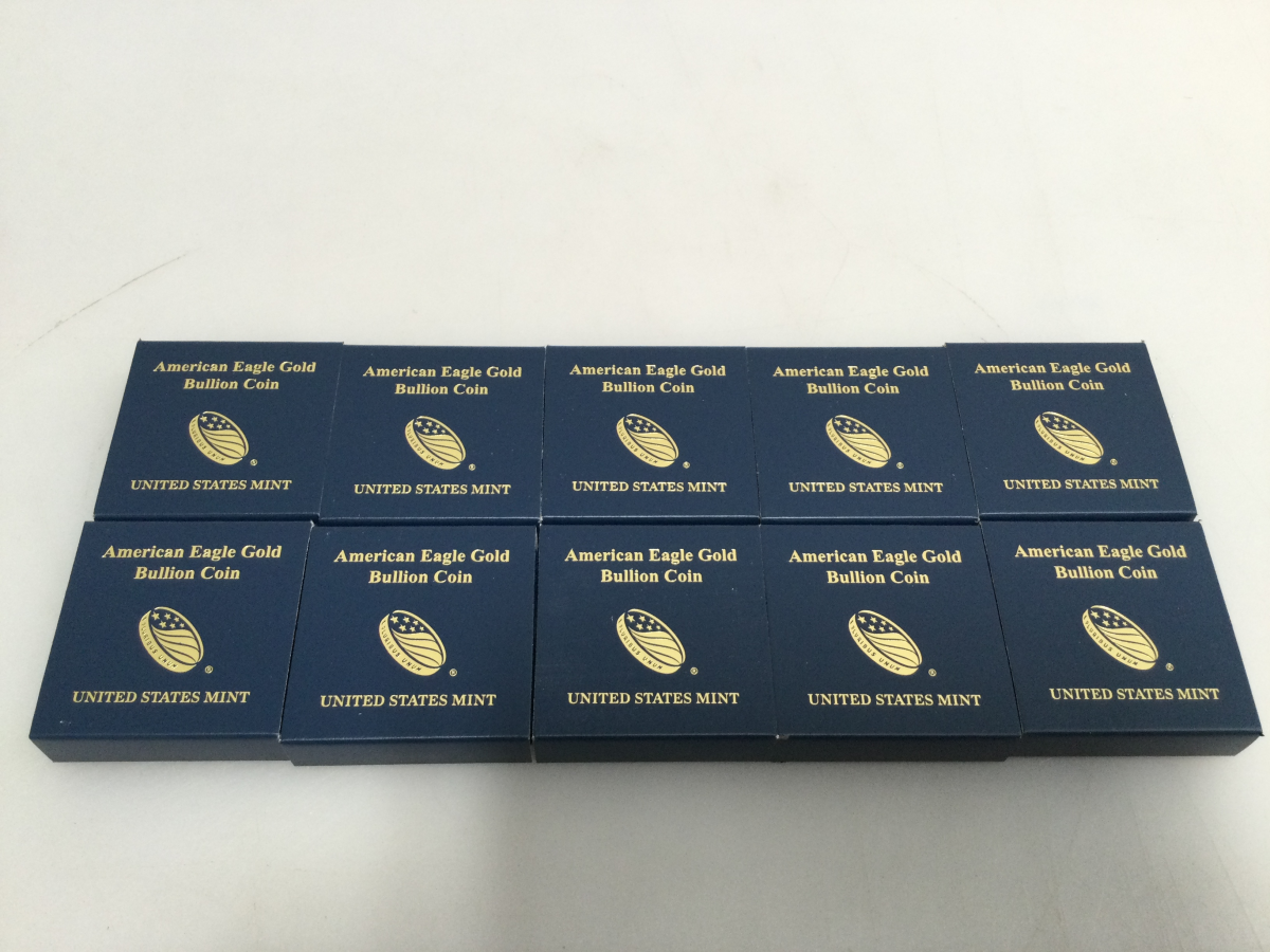 Official U.S. Mint Display Box - 1 oz American Gold Eagle Bullion Coin ...